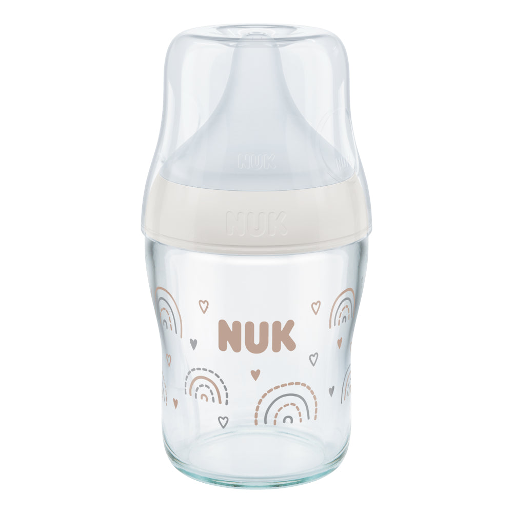 NUK Perfect Match Glass 120ml Bottle | Soft Teat – babycity