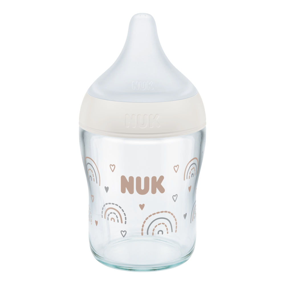 NUK Perfect Match Glass 120ml Bottle | Soft Teat – babycity